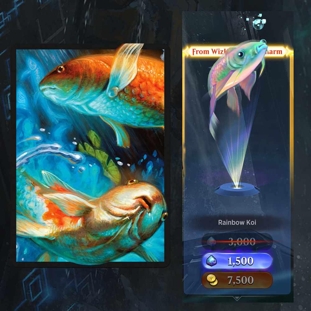 MTG Arena Rainbow Koi Sleeve and Companion Discount Code